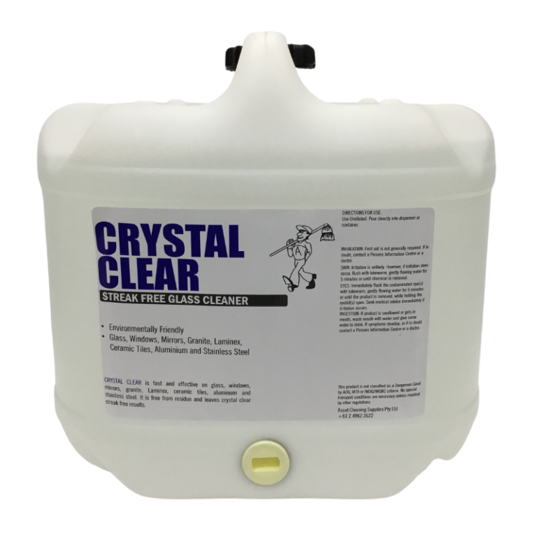 Crystal Clear Glass Cleaner - 15L - Asset Cleaning Supplies