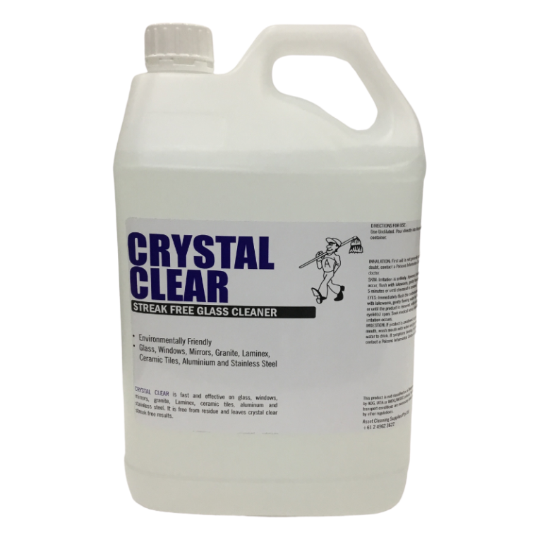 Crystal Clear Glass Cleaner - 5L - Asset Cleaning Supplies