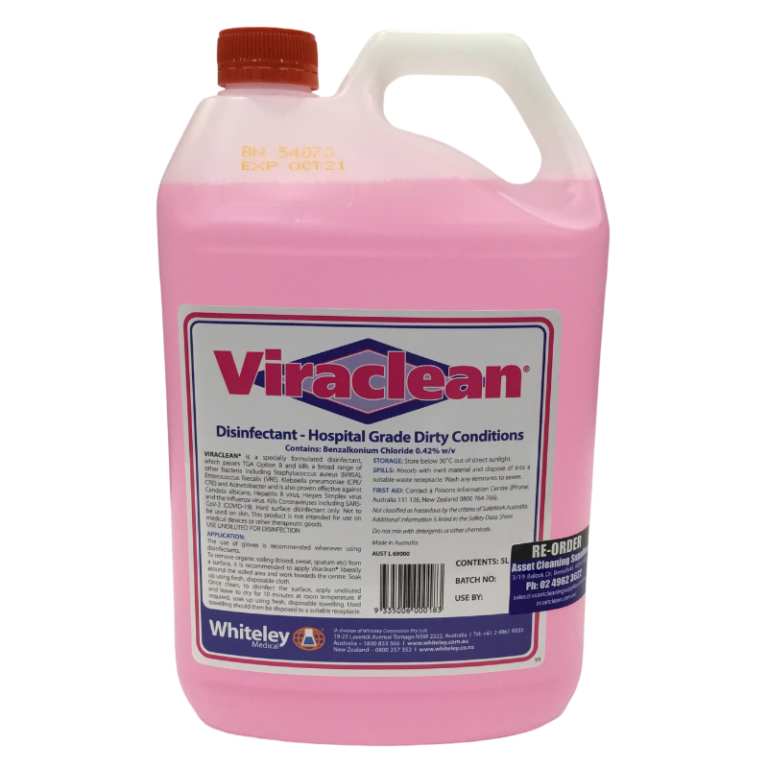 Whiteley Viraclean - 5L - Asset Cleaning Supplies