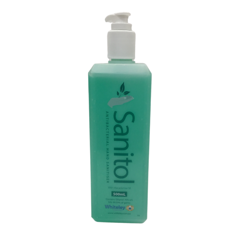 Whiteley Sanitol Gel Sanitiser - 500ml - Asset Cleaning Supplies