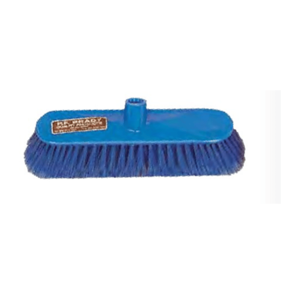 Broom 30cm Nylon Deluxe - Blue - Asset Cleaning Supplies