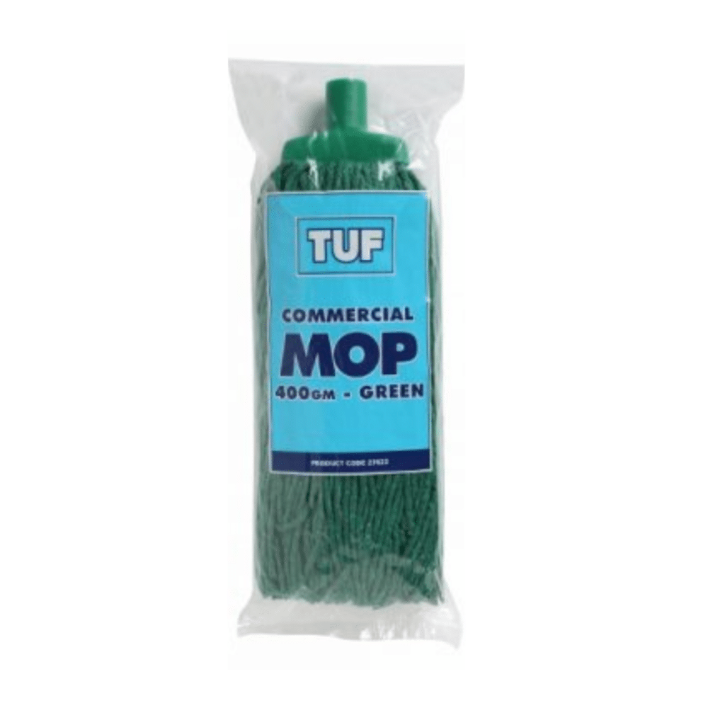 TUF Commercial Mop - 400g - GREEN - Asset Cleaning Supplies