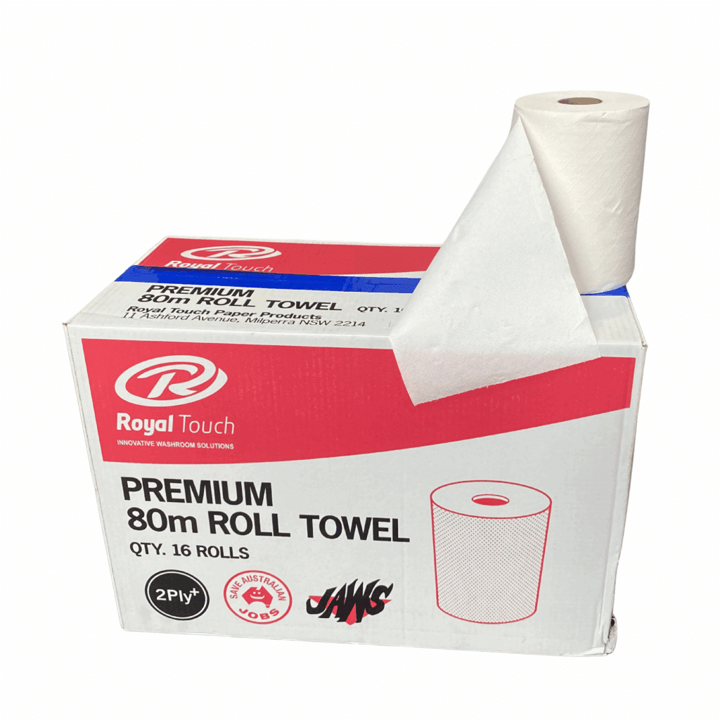 Royal Touch Premium Perforated Roll Towel - 80m - Asset Cleaning Supplies